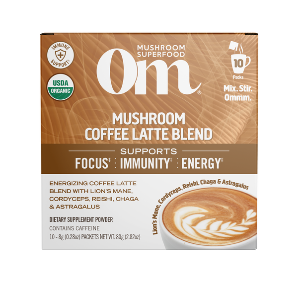 OM Mushroom Coffee Latte Blend - Beauty, Health, and Wellness - One Lavi