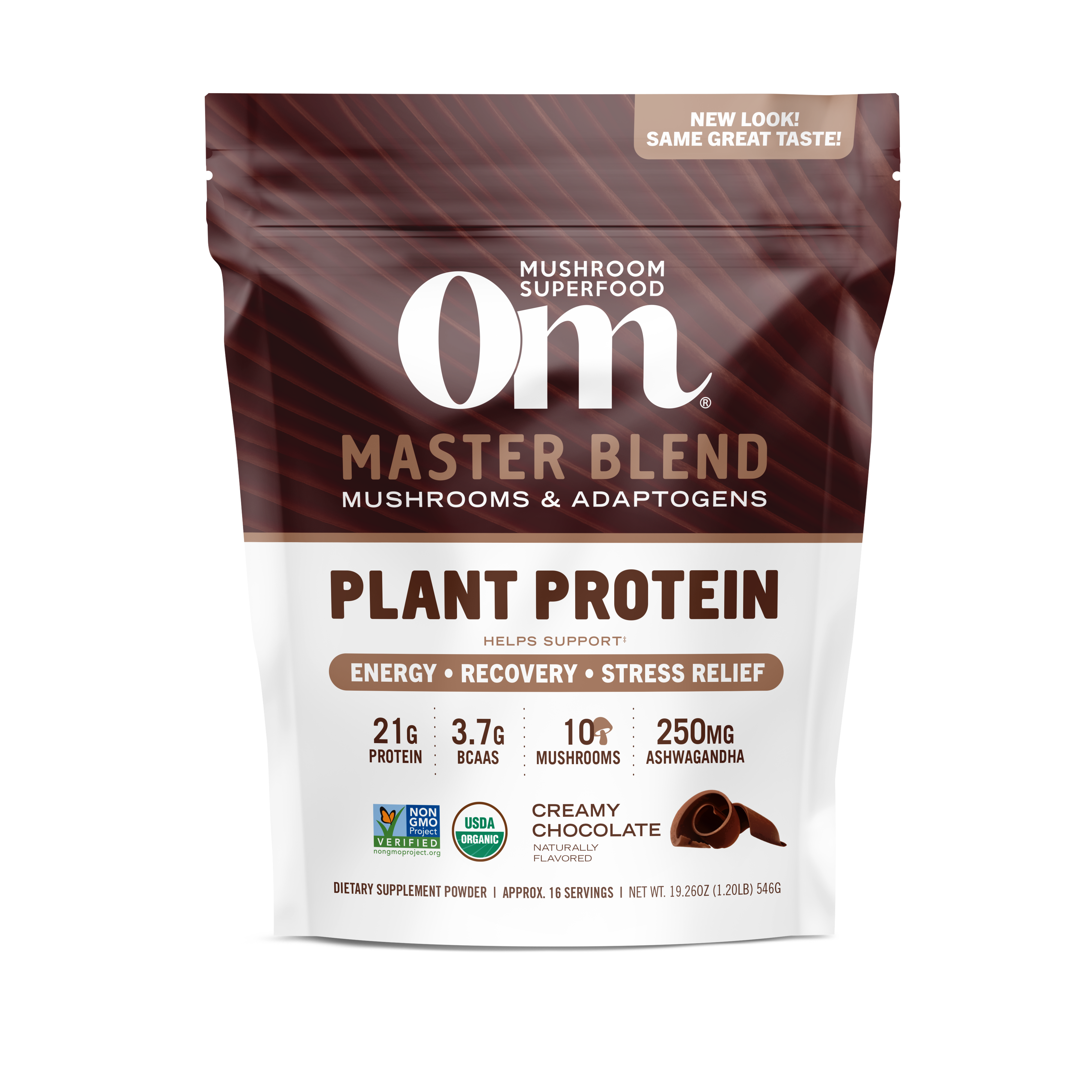 OM Mushroom Master Blend Plant‑Based Protein - Creamy Chocolate ...