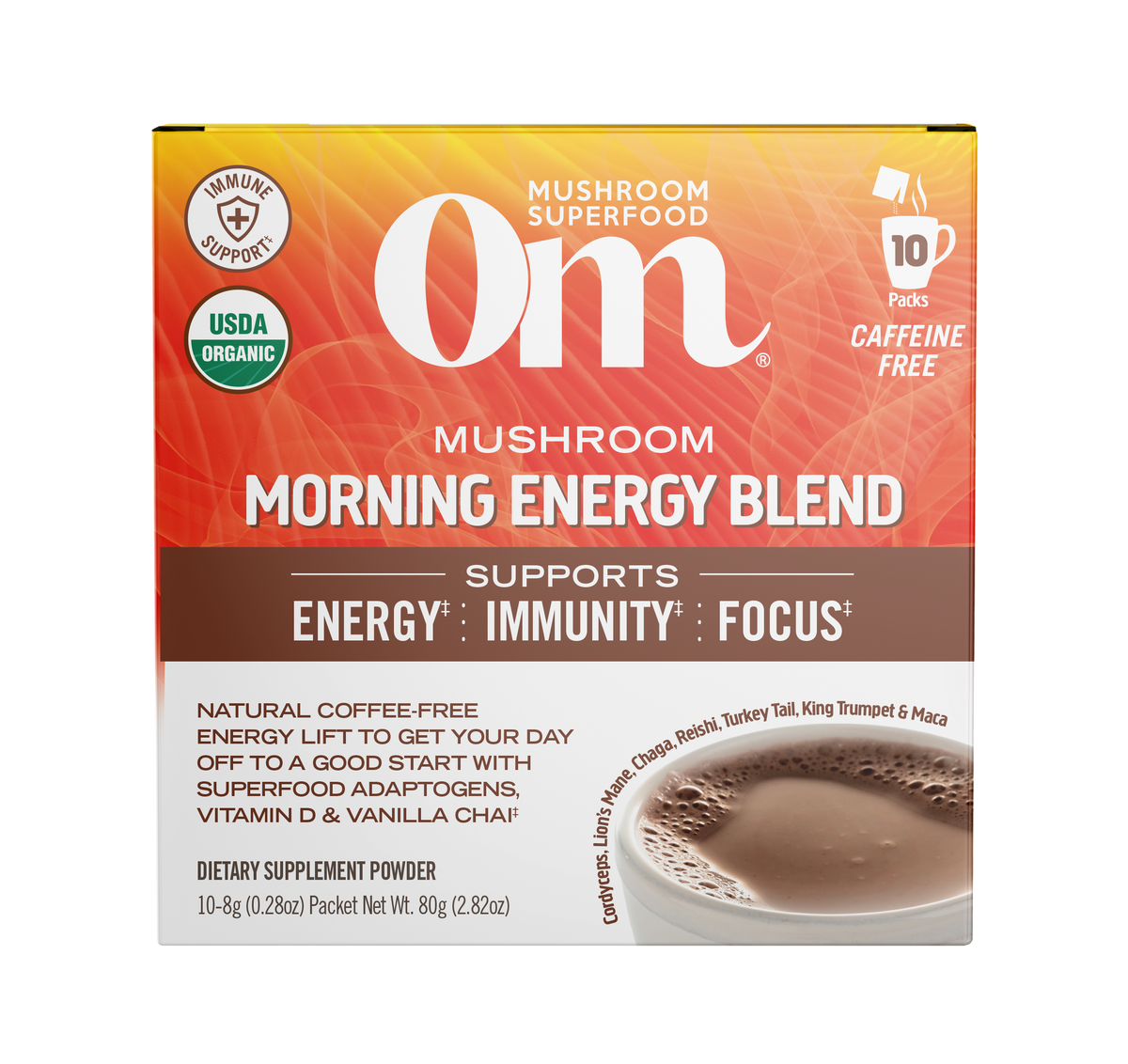 OM Mushroom Morning Energy Blend - Beauty, Health, and Wellness - One Lavi